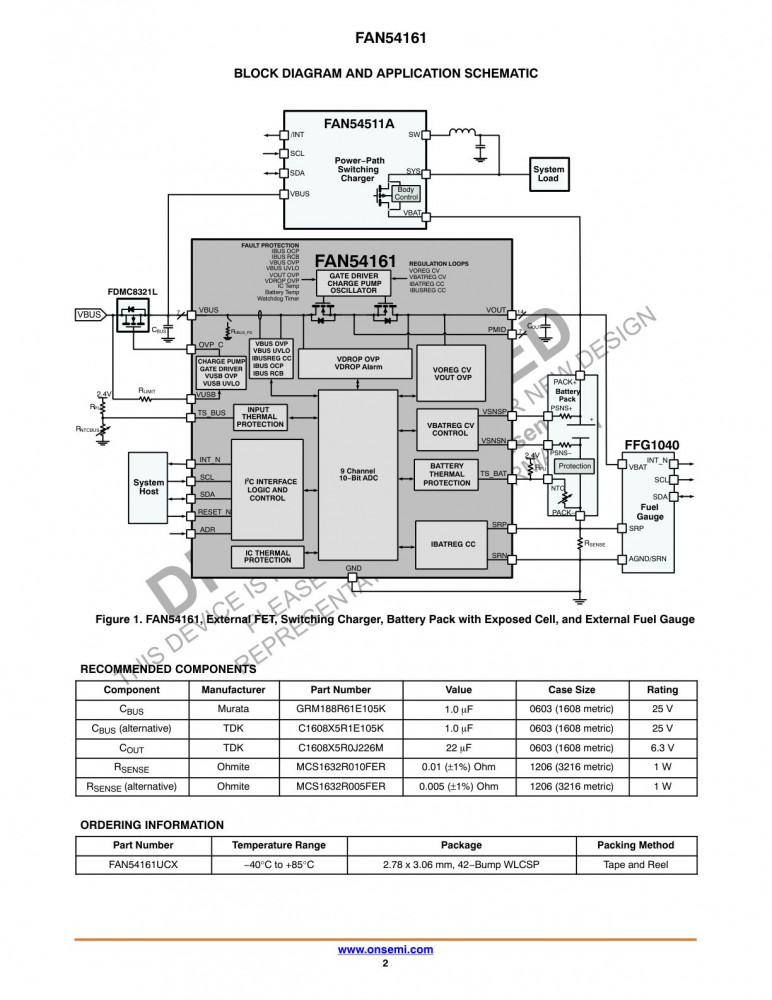 FAN54161 datasheet preview, page 2