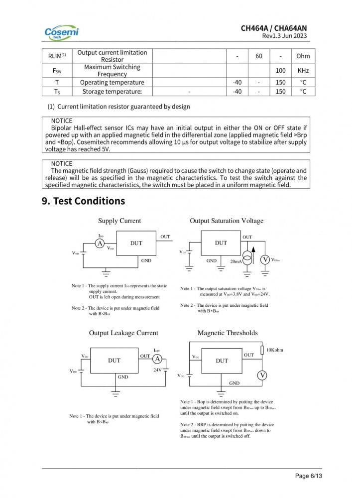 CH464ATB datasheet page 6
