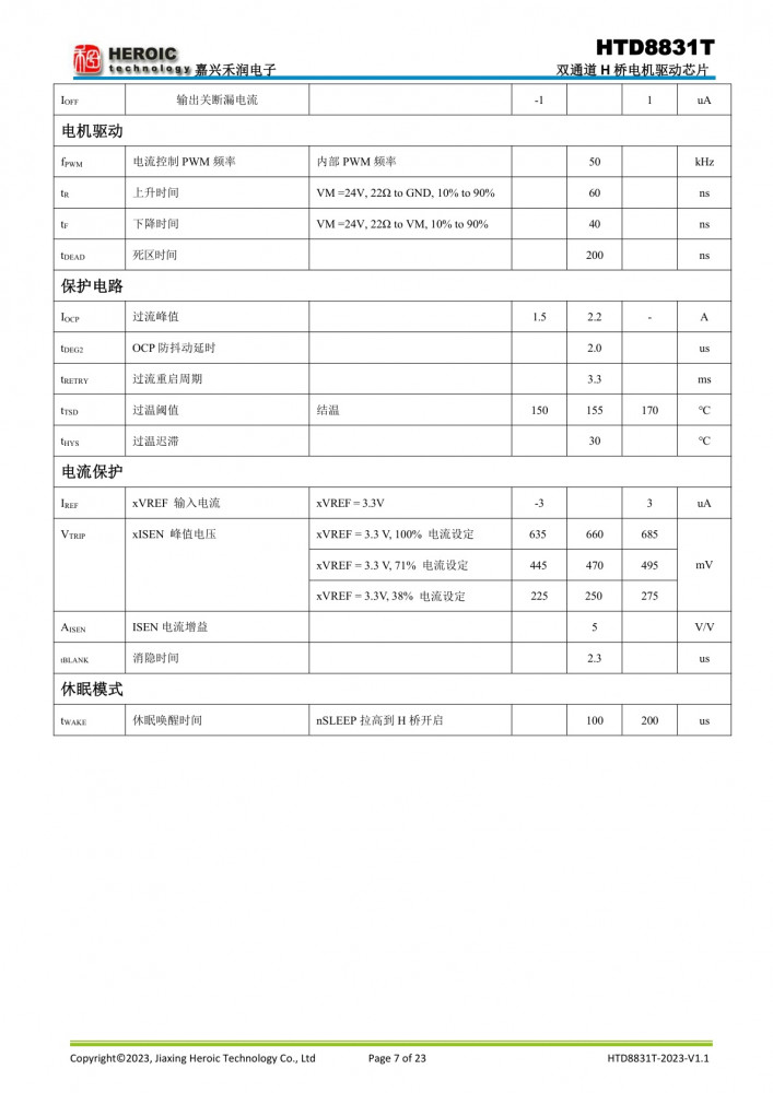 HTD8831TTPN datasheet page 7