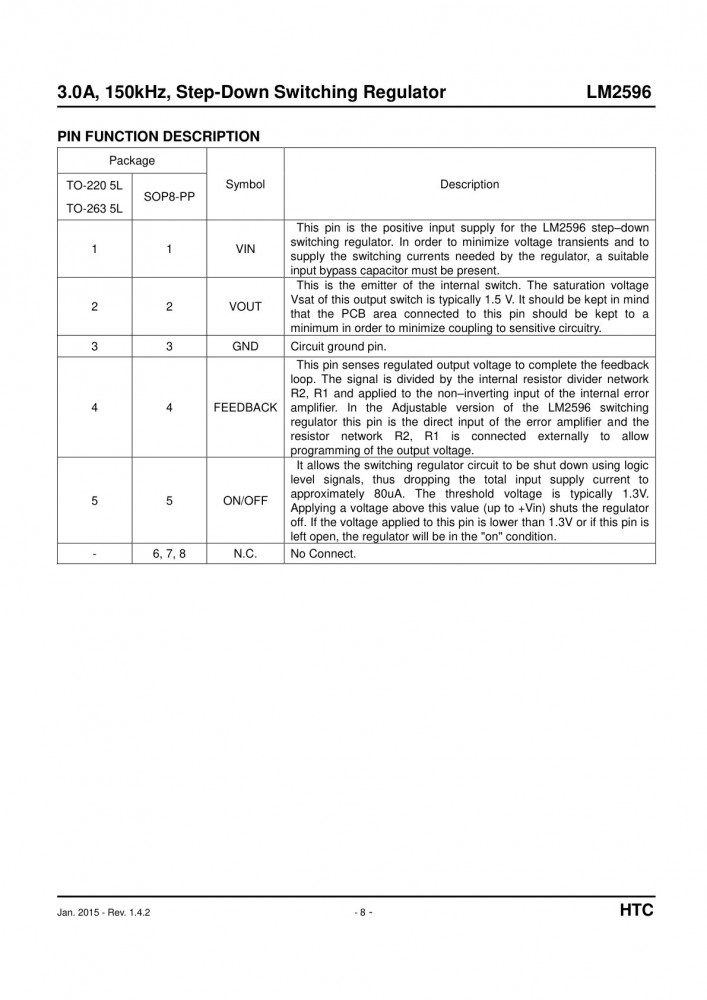 LM2596R-5.0 datasheet page 8