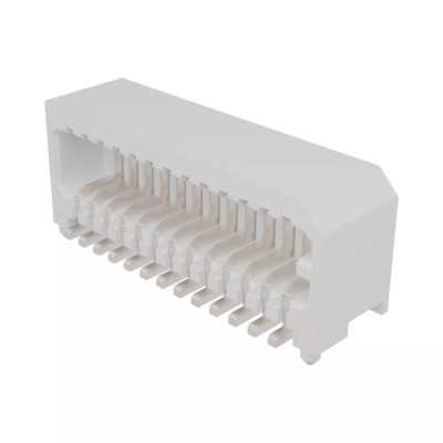 SlimStack Board-to-Board Connector, 0.80mm Pitch, Plug, 5.65mm Mated Height, 26 Circuits, Right-Angle, with Boss for sale