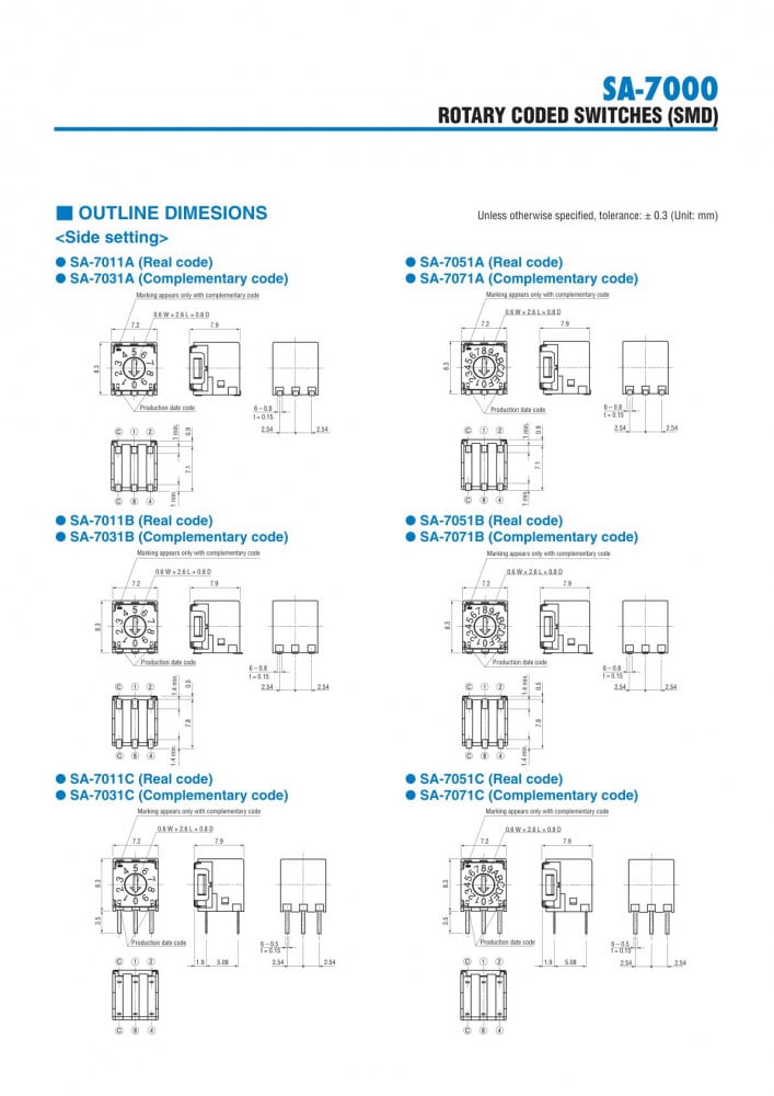 Nidec SA-7011TB datasheet page 8