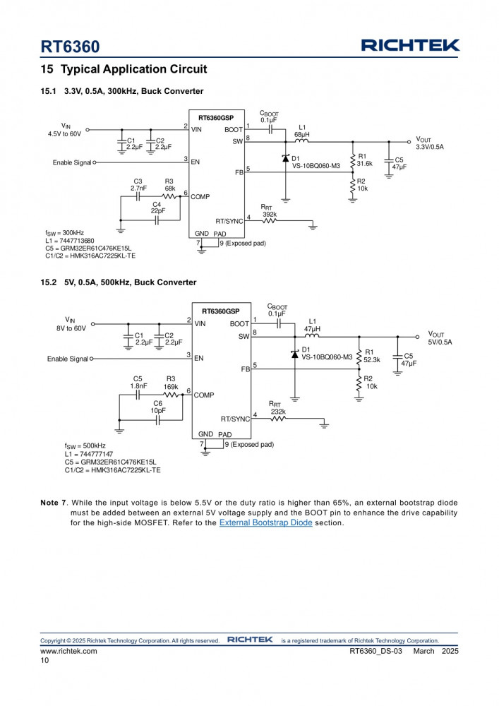 RT6360 datasheet page 10