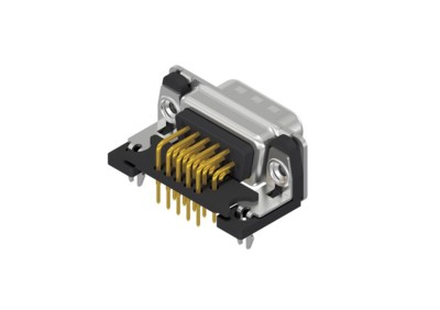D-SUB High Density • 15-pos. • Plug • Solder pin angled • Plastic bracket • Quality class 3 • UNC 4-40 for sale