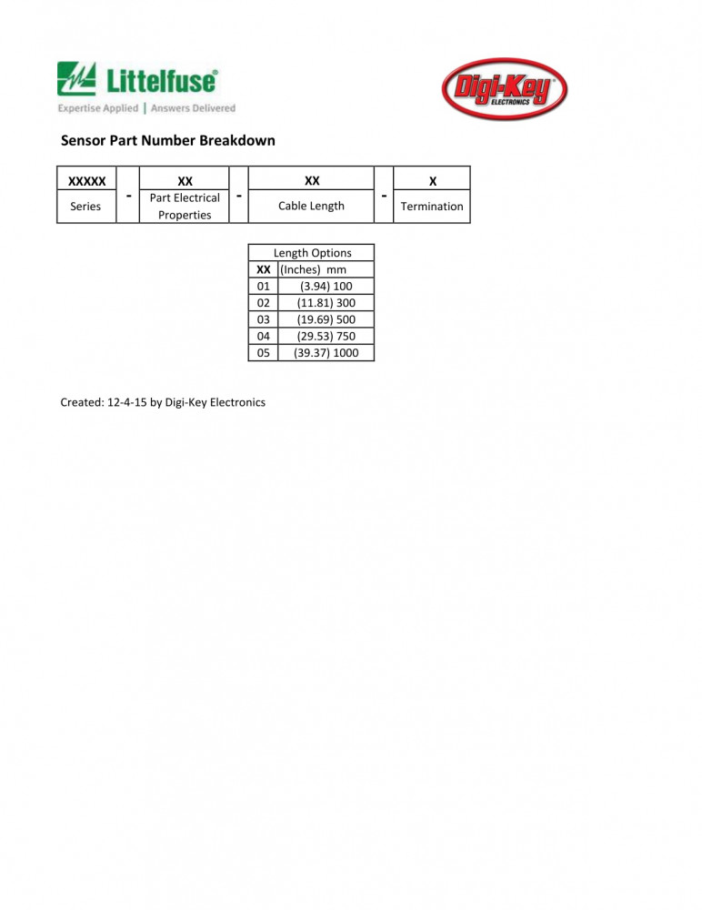 Littelfuse 59150 series technical document preview