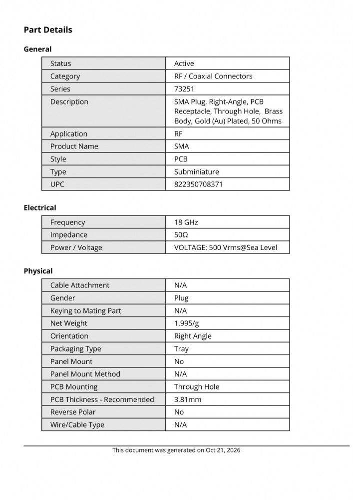 Product document image 2 for MOLEX 732512940