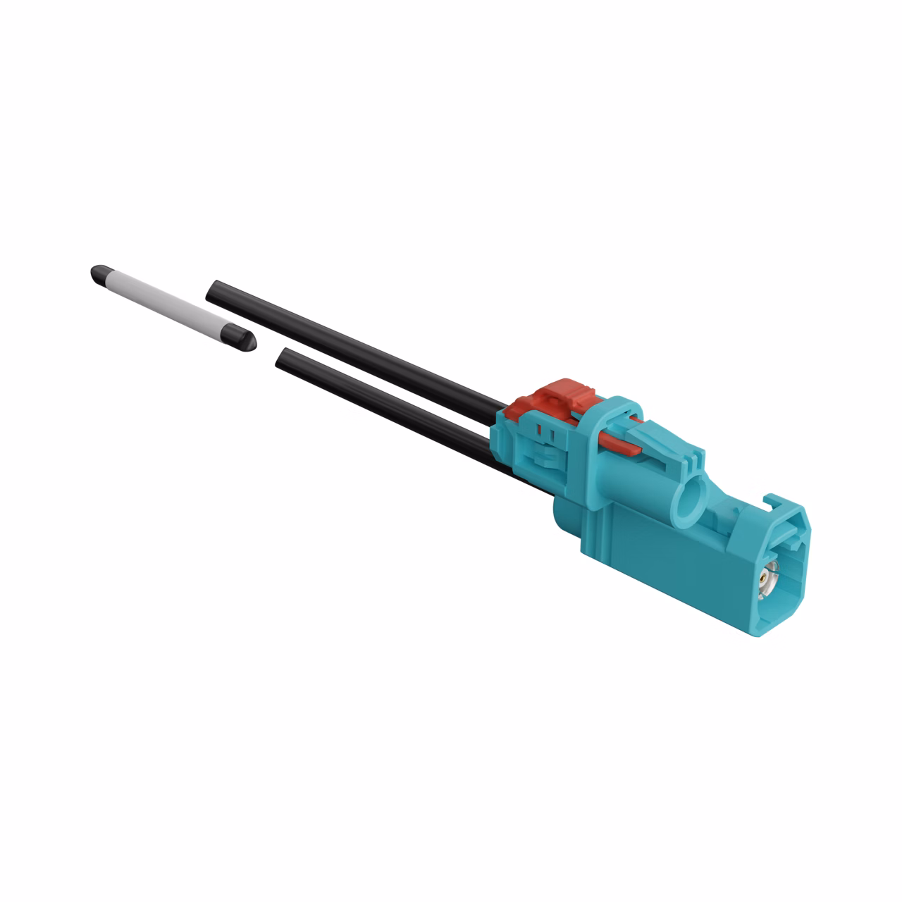 HFM Straight Jack-to-FAKRA Straight Jack Off-the-Shelf (OTS) Cable Assembly, Key Z Water Blue, RG-174 Cable, 5000.00mm Length, 50 Ohms for sale