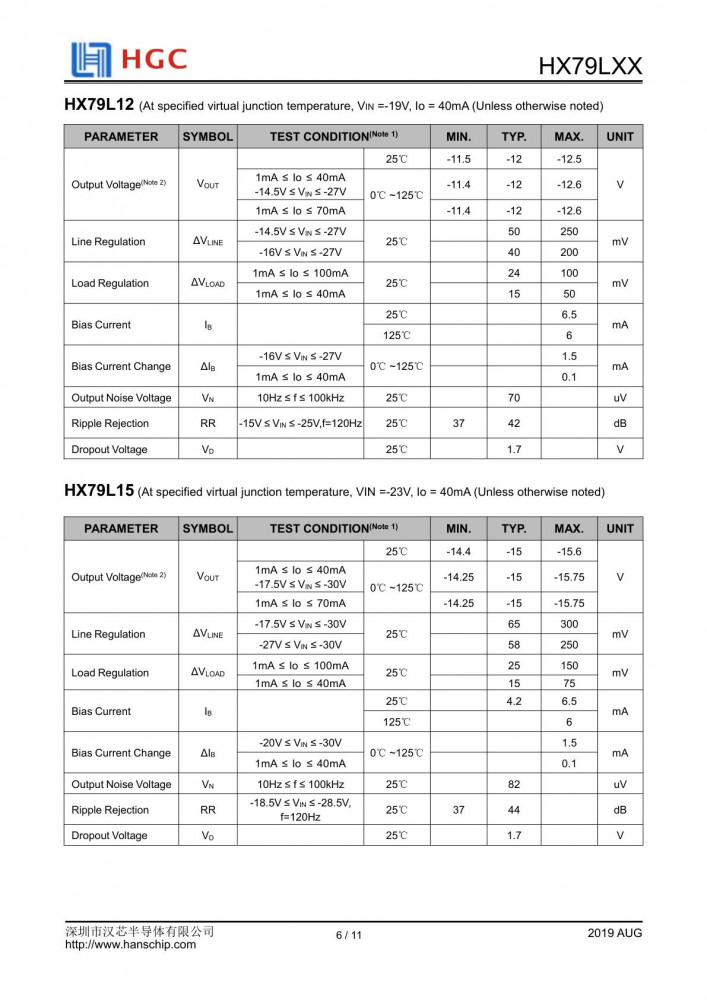 HX79L05ACPKRG datasheet page 6
