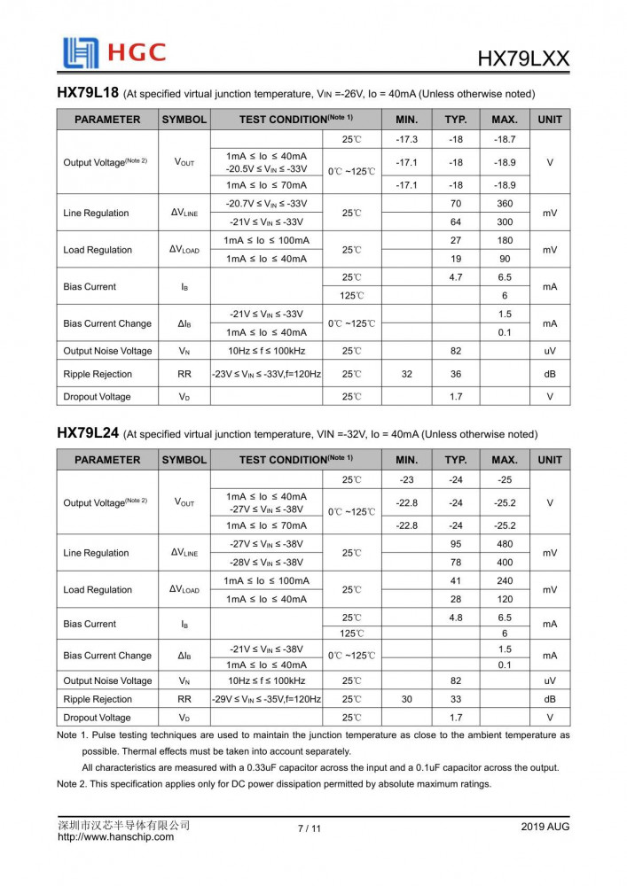 HX79L05ACPKRG datasheet page 7