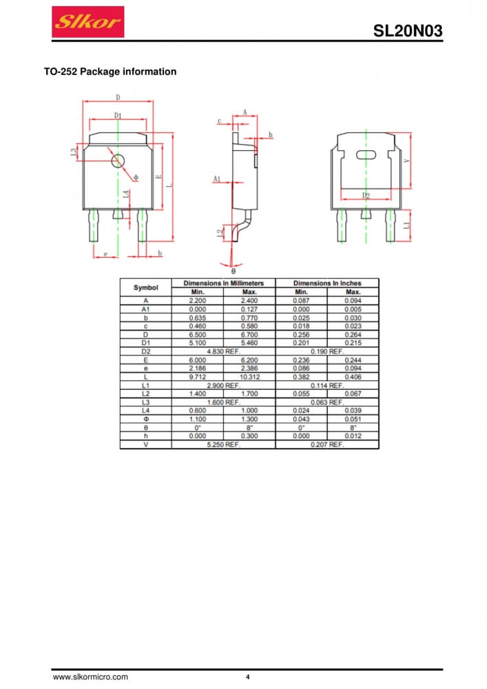 SL20N03 datasheet page 4