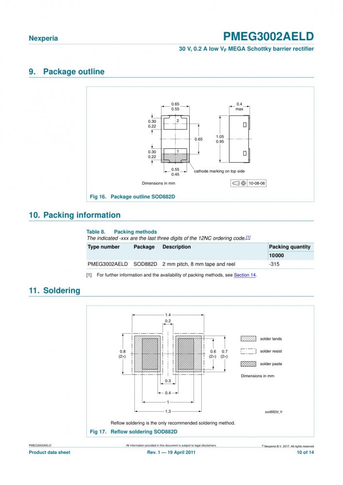 PMEG3002AELD datasheet page 10