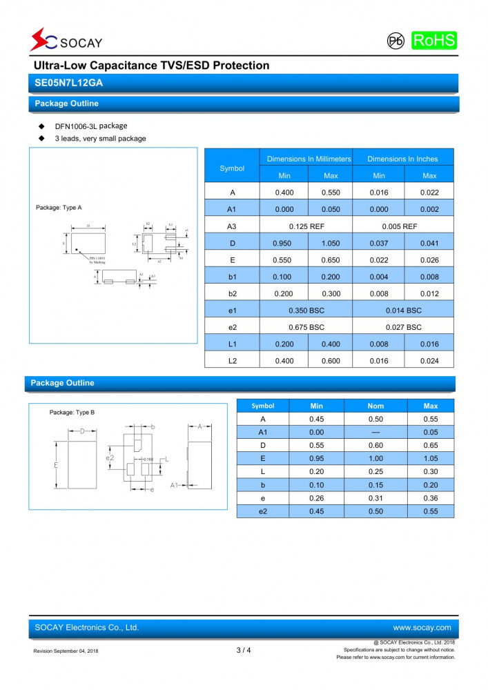 SE05N7L12GA technical document page 3