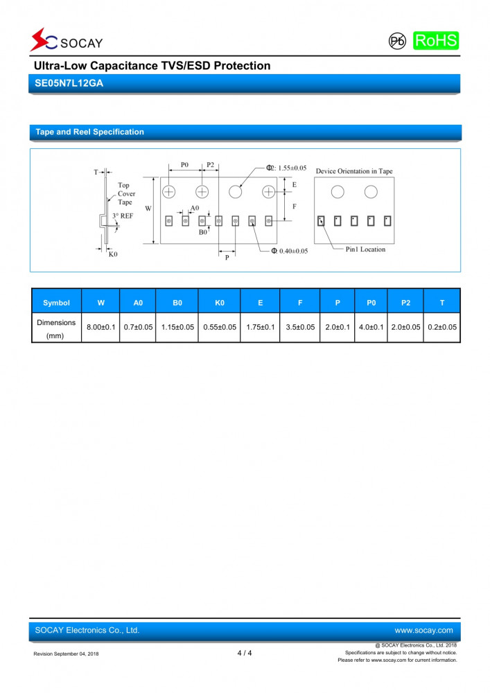 SE05N7L12GA technical document page 4