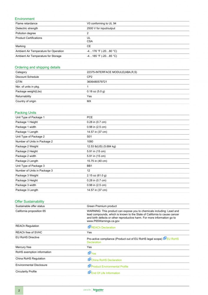 SSL1A12BD technical document page 2