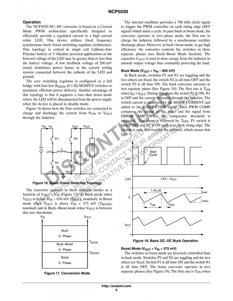 NCP5030 datasheet page 9