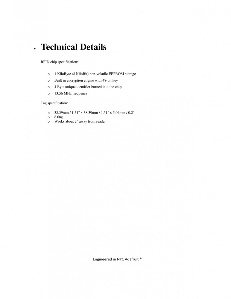 Adafruit 1482 technical document page 2
