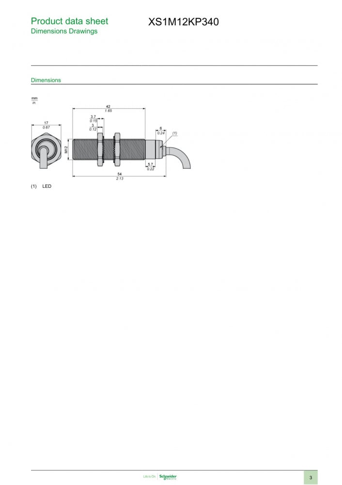 XS1M12KP340 technical document page 3