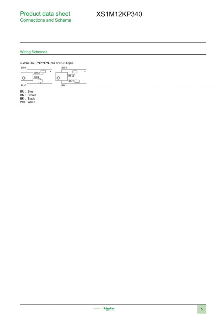 XS1M12KP340 technical document page 5