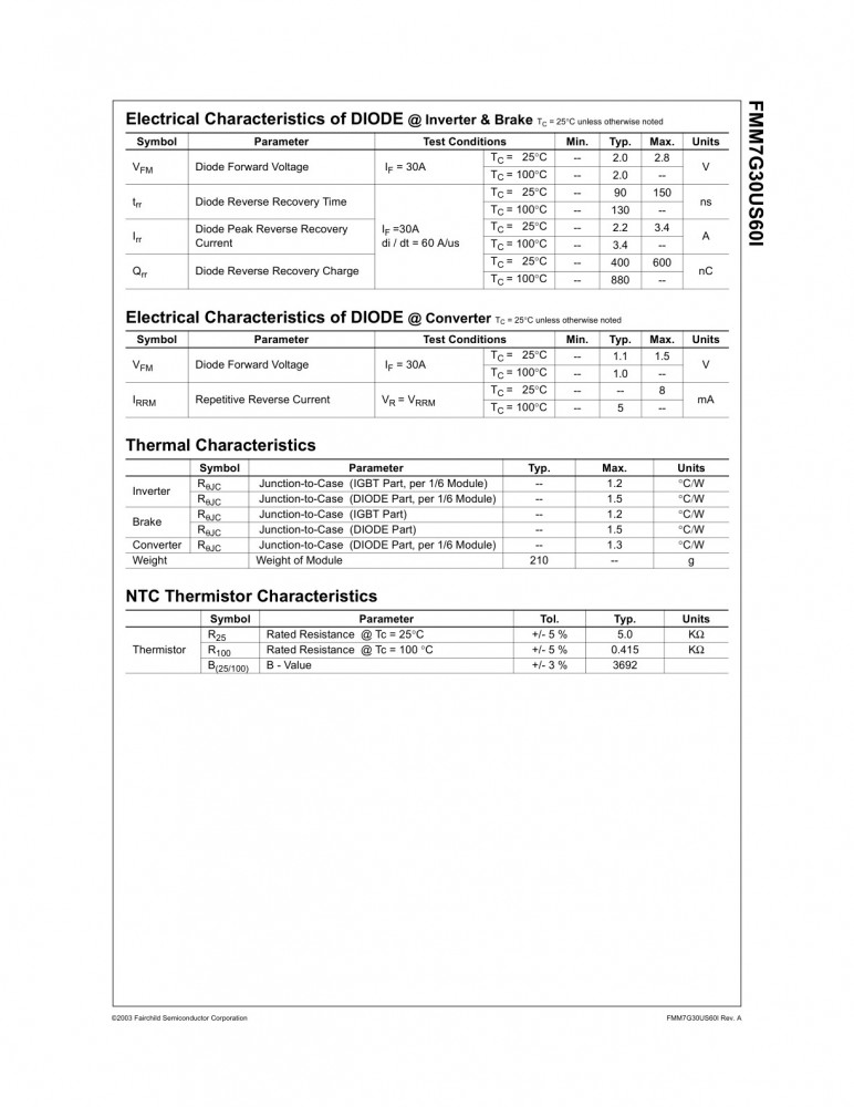 FMM7G30US60I datasheet page 3