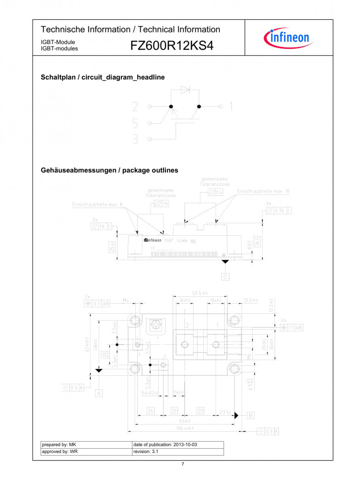 FZ600R12KS4 technical document page 7