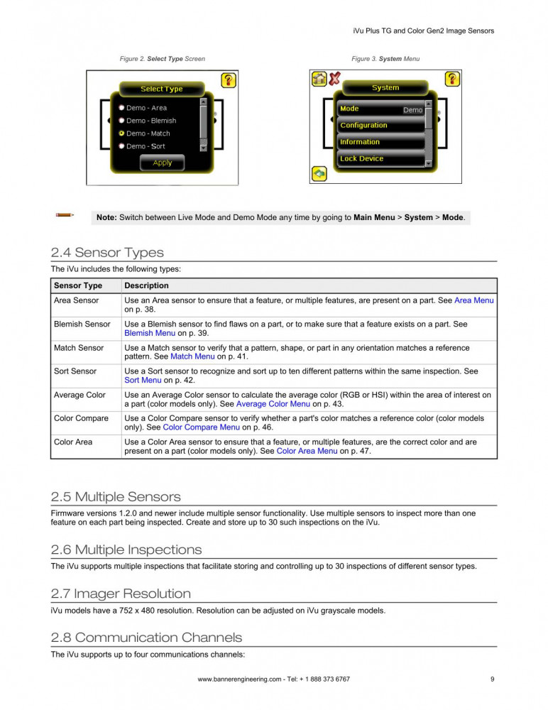 iVu Plus manual page 9