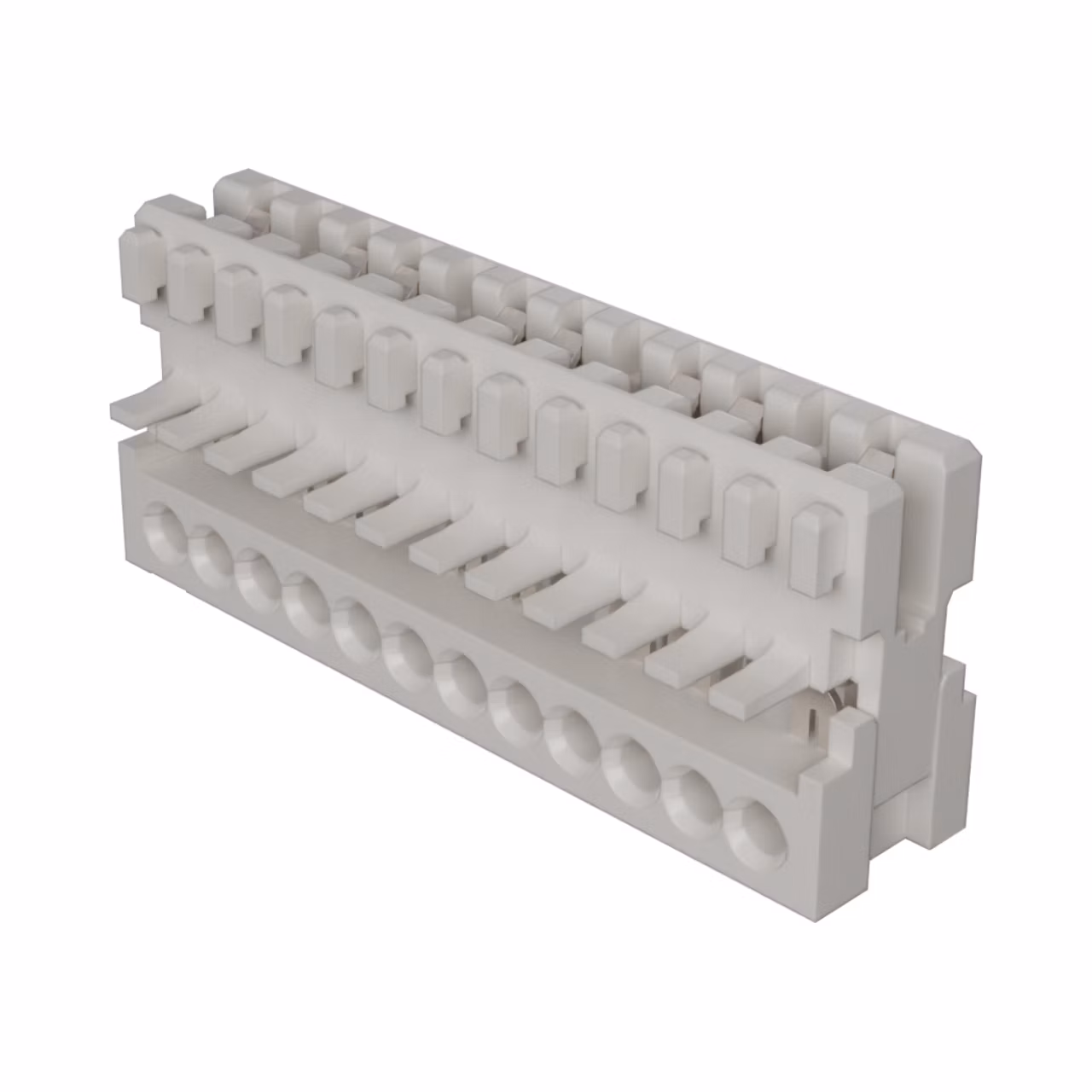 Appli-Mate RAST 2.5 IDT Housing, 2.50mm Pitch, Direct/Indirect, Female, 12 Circuits, All Position Keys, Voided Circuits 2, 5, 8 and 11, Green Color Stripe for sale