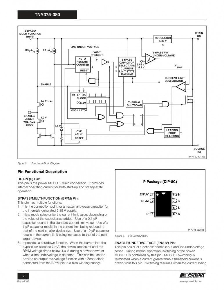 TNY380PN datasheet page 2