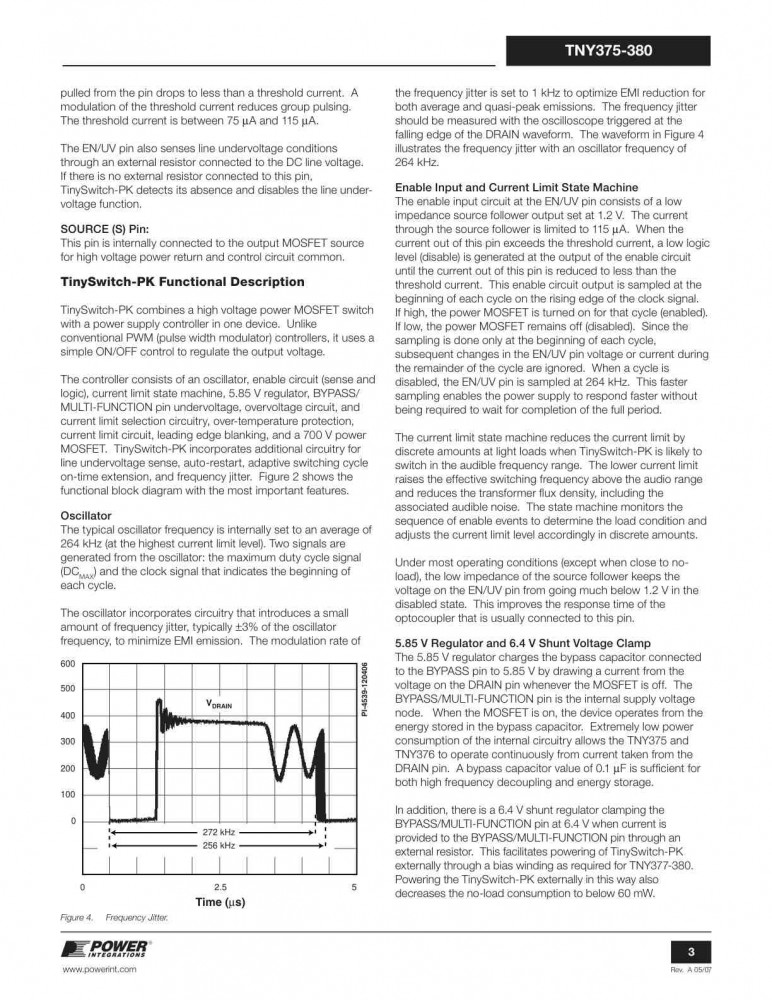 TNY380PN datasheet page 3