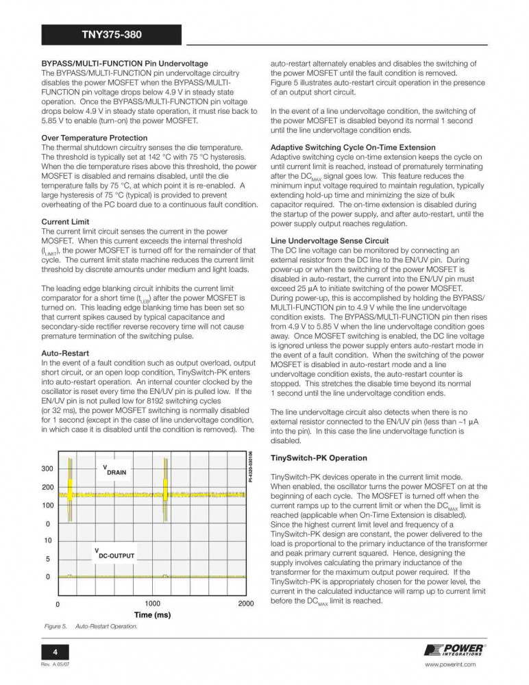 TNY380PN datasheet page 4