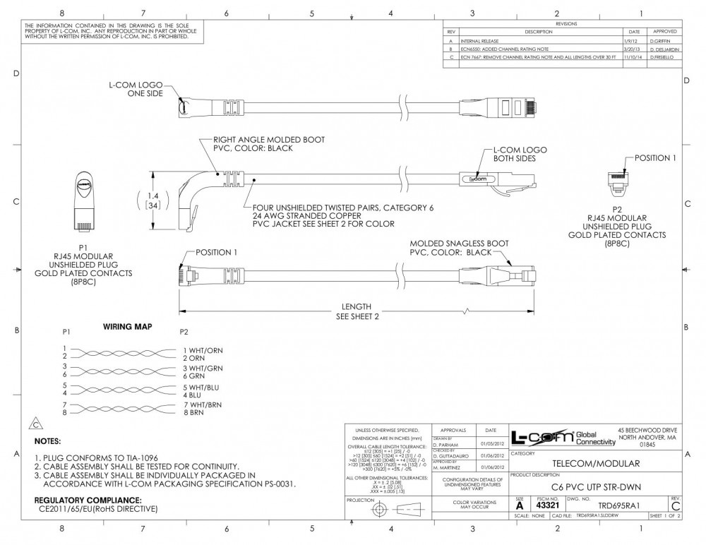 TRD695RA1BLK-10 technical document page 1
