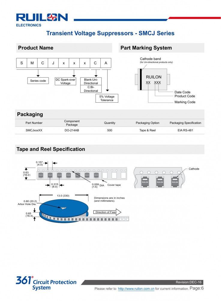 SMCJ series datasheet page 7