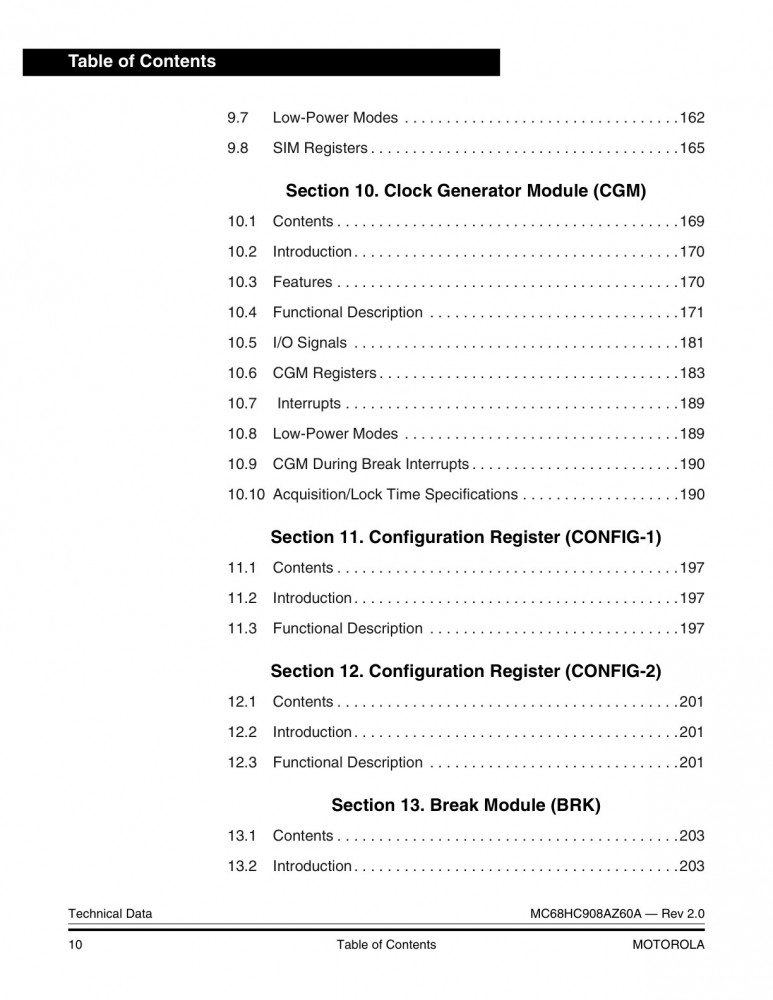 Motorola technical data page 10