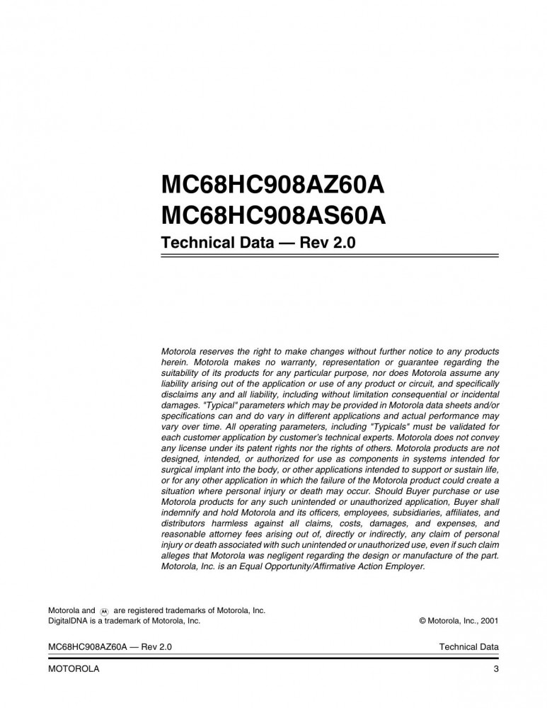 Motorola technical data page 3