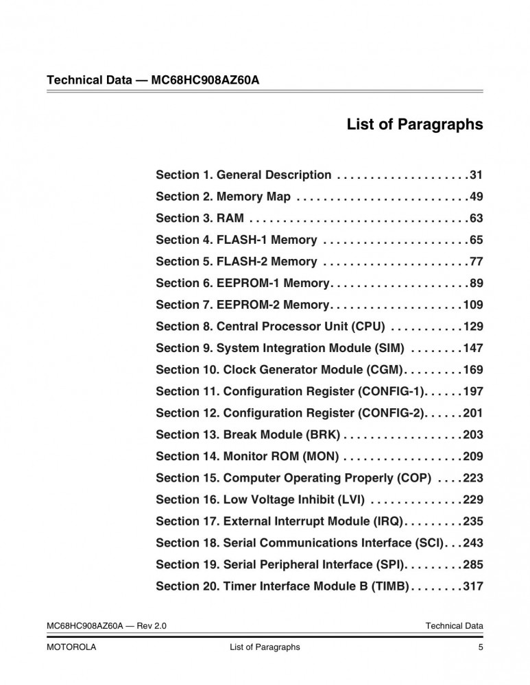 Motorola technical data page 5
