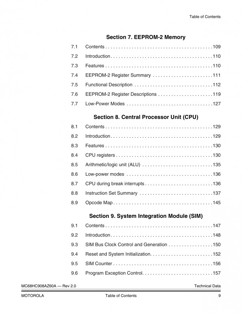 Motorola technical data page 9