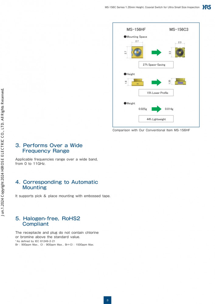 HRS MS-156C datasheet page 3