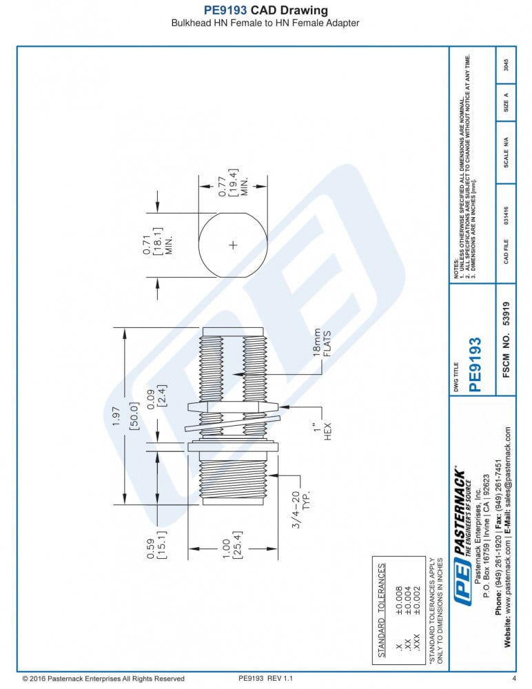 PE9193 technical document page 4