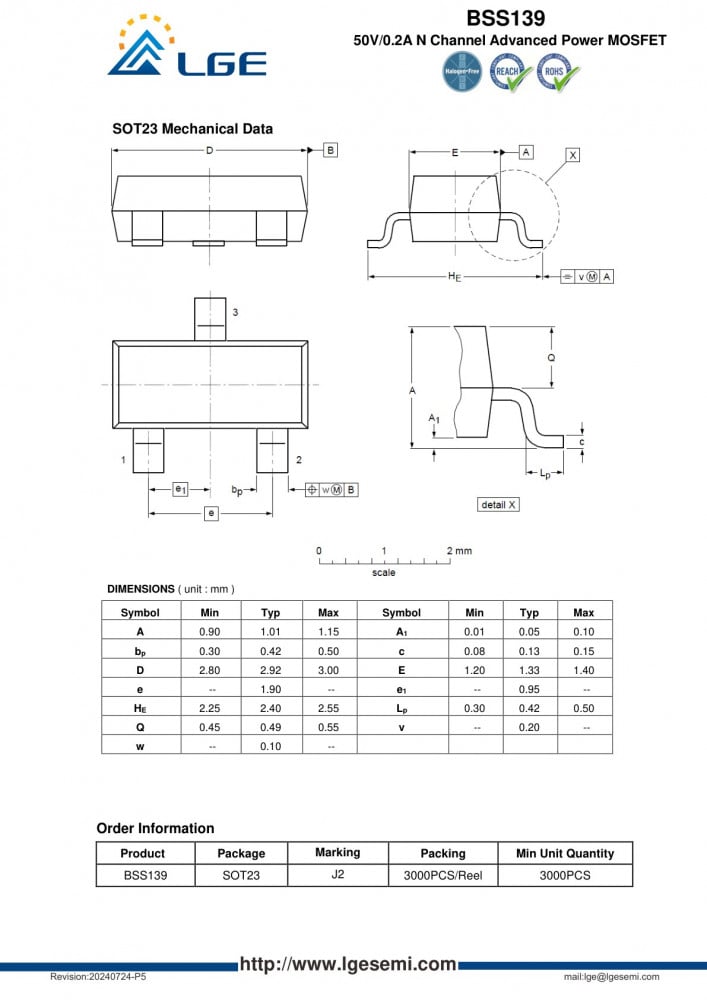 LGE BSS139 datasheet page 5