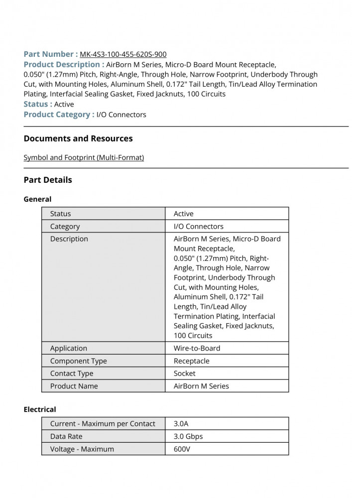Product document preview, page 1