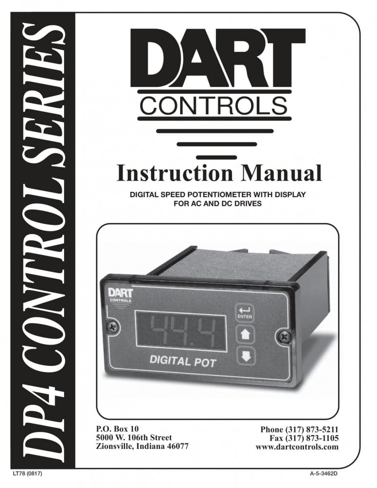 DART DP4 manual page 1