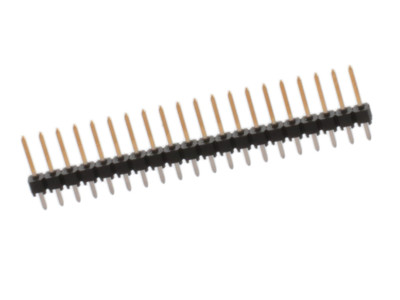 2.54mm Pitch C-Grid III Header, Single Row, Vertical, 26 Circuits, 0.38µm Gold (Au) Selective Plating