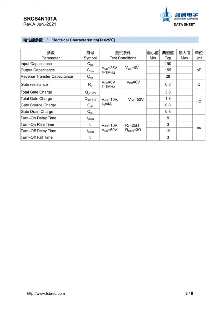 BRCS4N10TA datasheet page 3