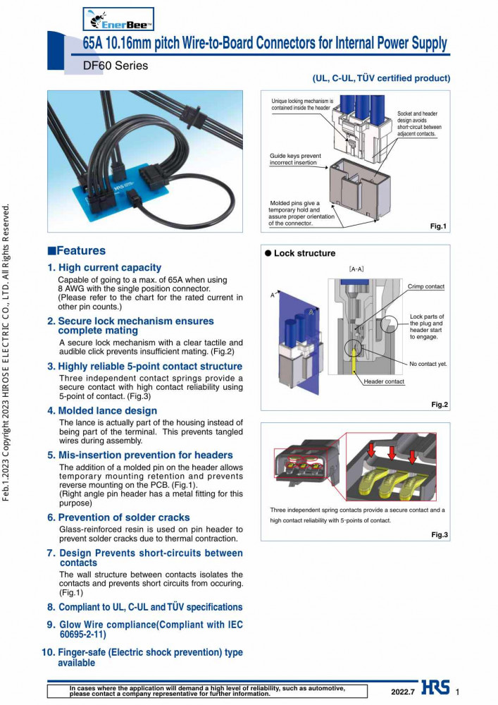 HRS DF60 datasheet page 1