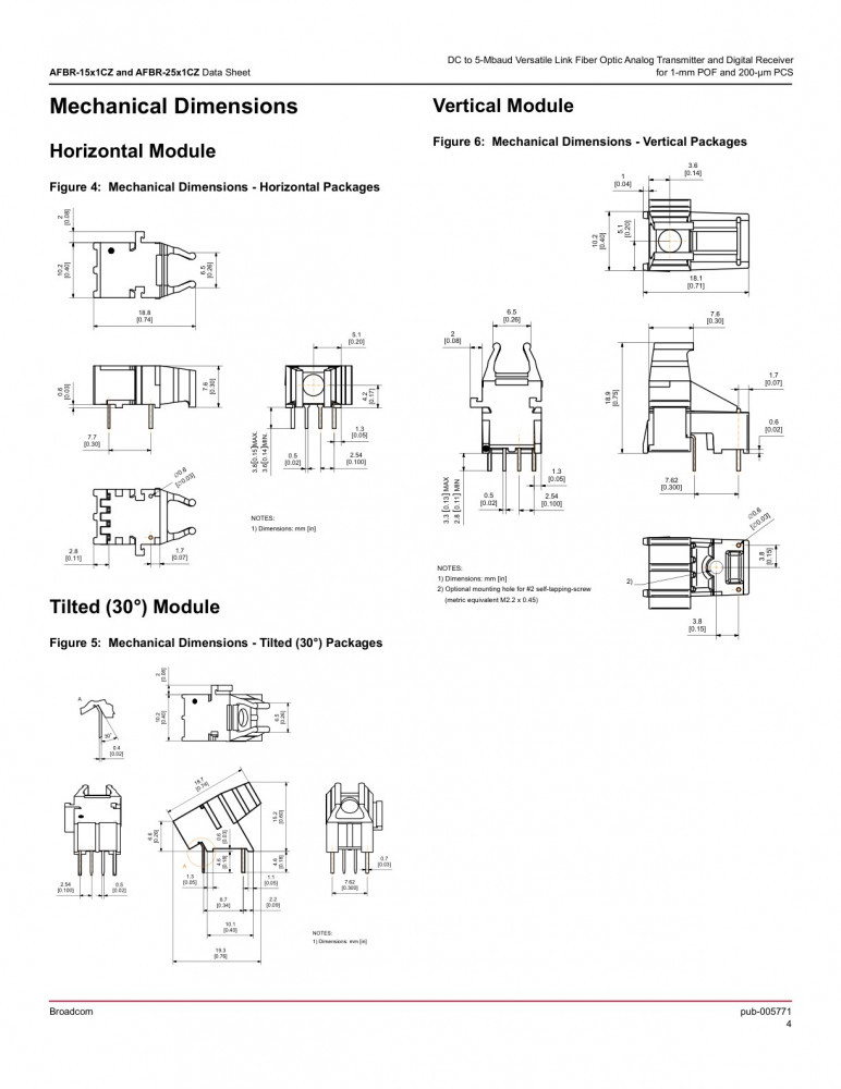 AFBR-2541CZ datasheet page 4