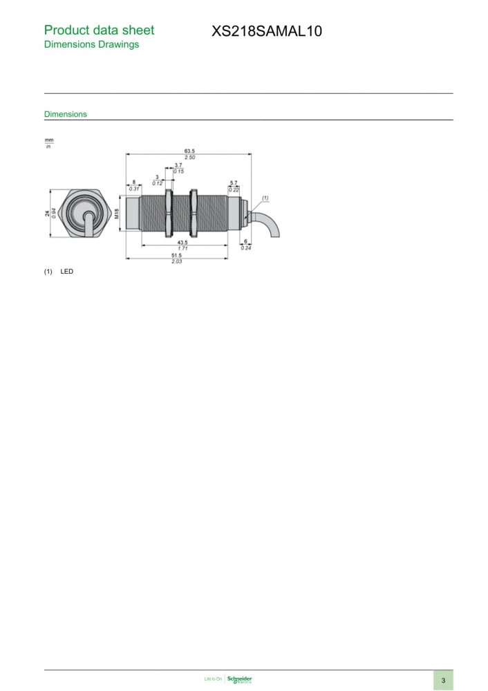 XS218SAMAL10 technical document page 3