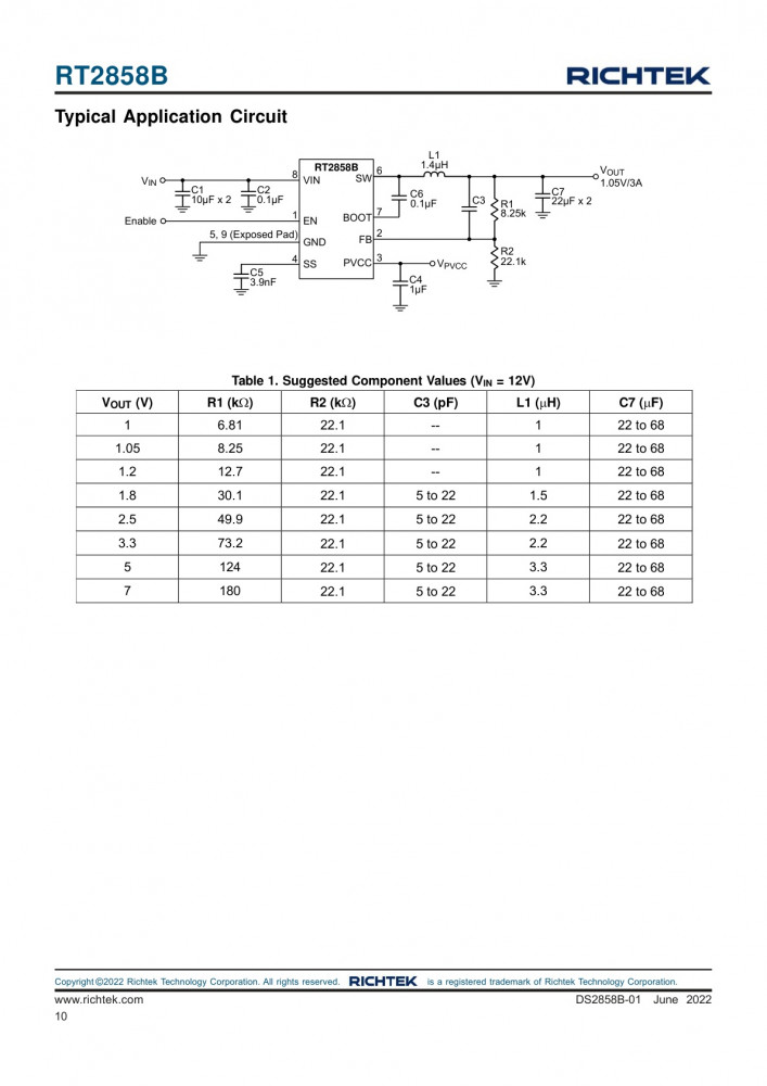 RT2858B datasheet page 10