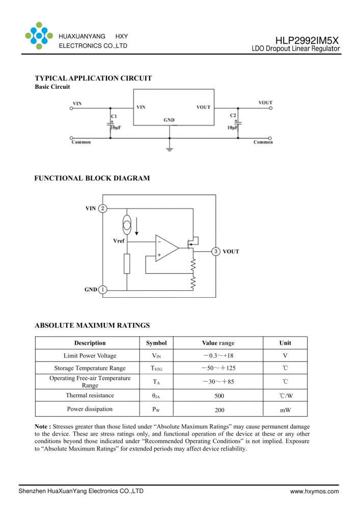 HLP2992IM5X datasheet page 2