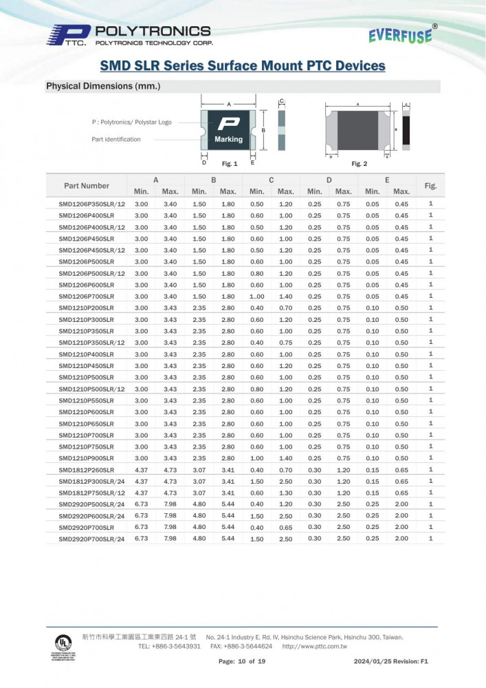 PTTC SMD SLR datasheet page 10