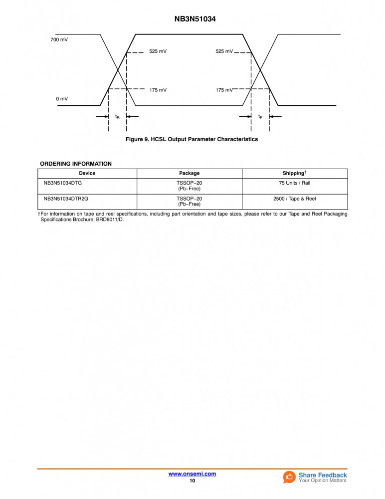 NB3N51034 datasheet page 10