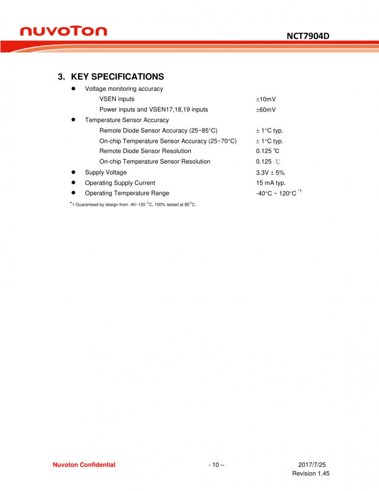 NCT7904D datasheet page 10